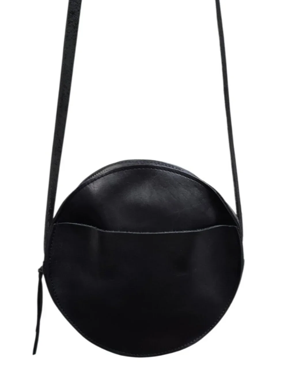 Neva Opet | Bags | Neva Opet Marina Circle Bag Black Leather Round ...